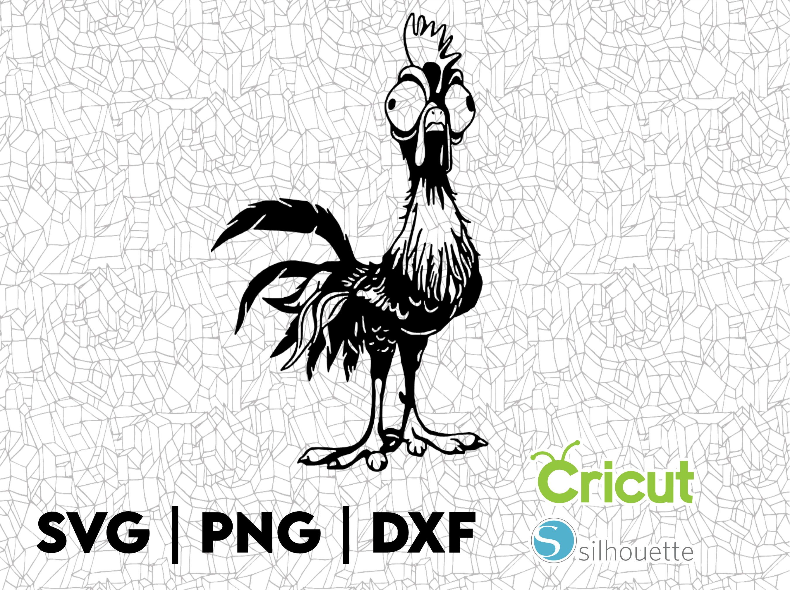 Diseño SVG de pollo de dibujos animados PNG DXF ideal para - Etsy México