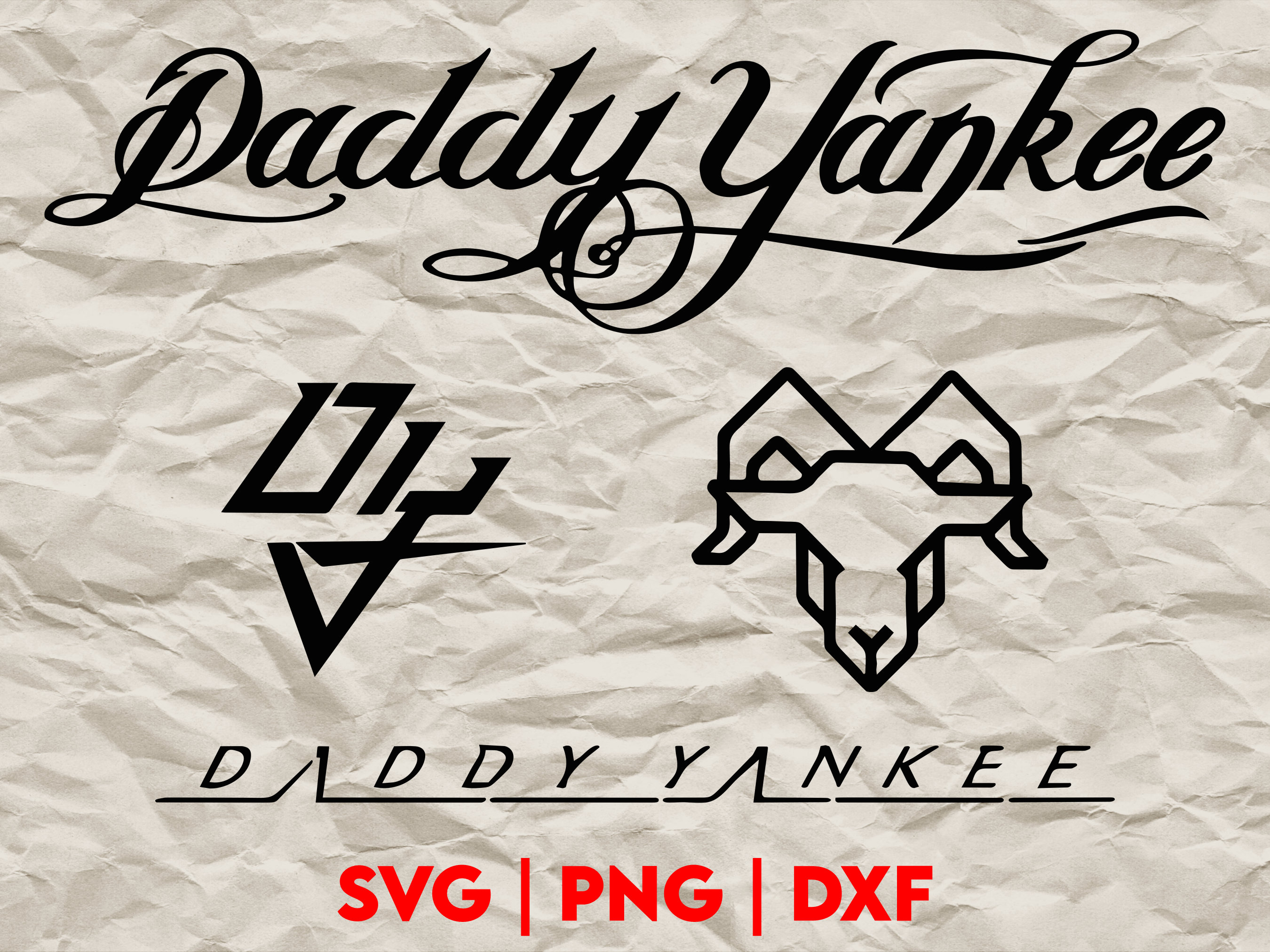 Daddy Yankee SVG Design PNG DXF Great for Tshirts Hats - Etsy
