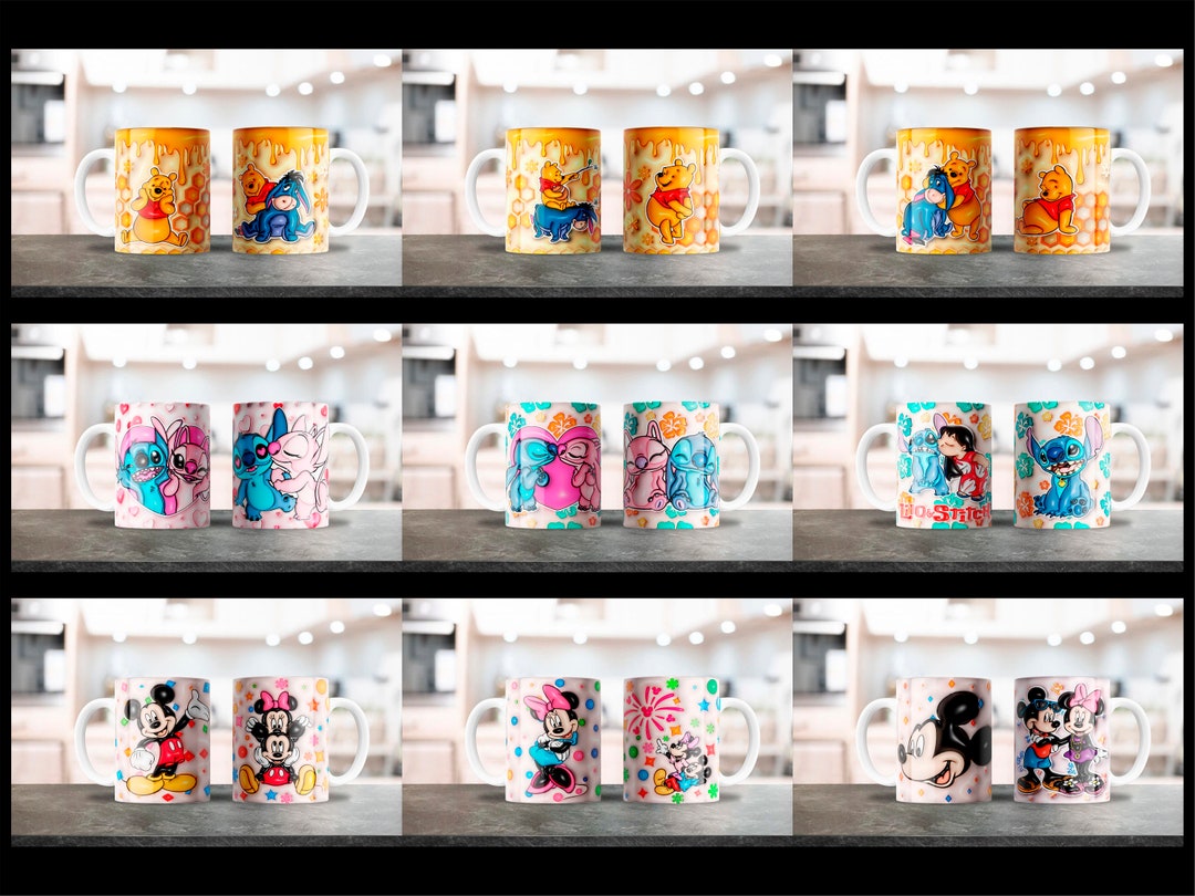 13 3D Puff Mug Designs, Mug Wraps, 12oz Mugs, Sublimation Designs, Mug ...