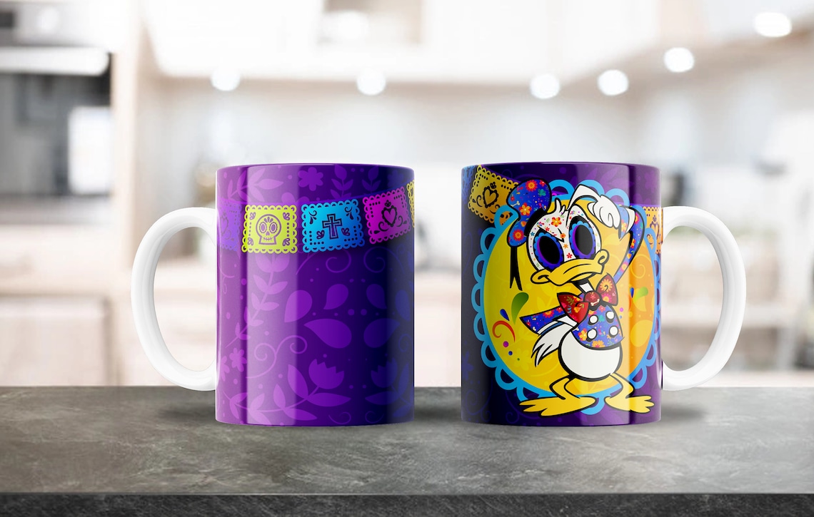 Diseño de tazas de dibujos animados envolturas de tazas 11 - Etsy España