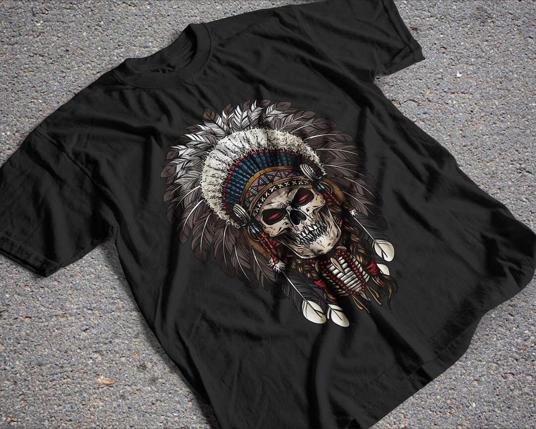 Aztec Skull PNG Design, Majestic SVG Art for T-shirts, Digital ...