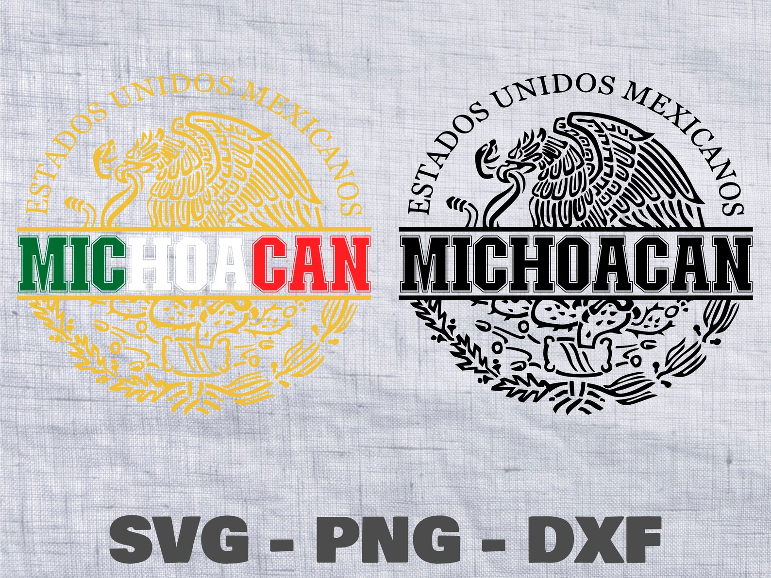 Michoacan SVG Design, PNG DXF, Great for T-shirts, Hats, Stickers ...