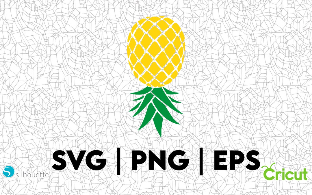 Pineapple SVG Design, PNG EPS, Great for T-shirts, Hats, Stickers ...