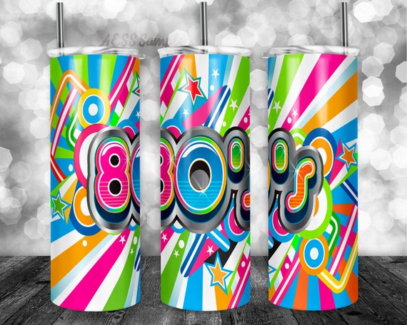 80s Tumbler Design for 20oz Tumblers Tumbler Wrap - Etsy