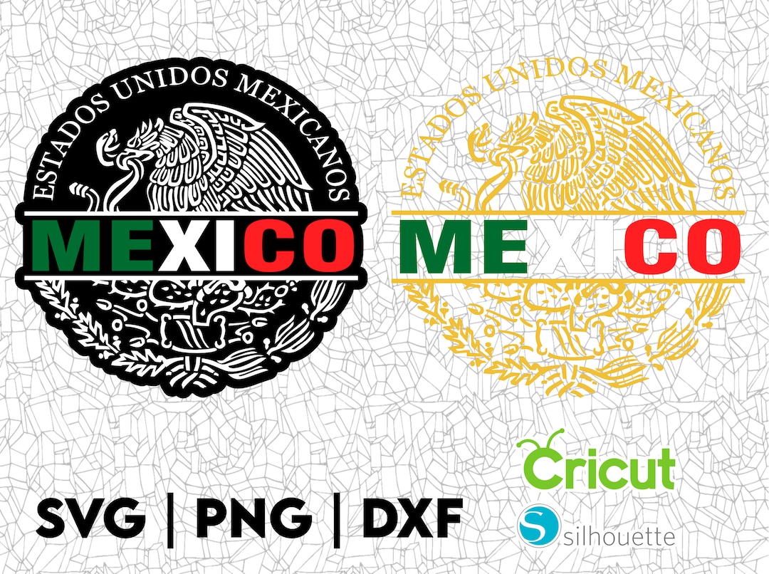 Mexico SVG Design, PNG DXF, Great for Tshirts, Hats, Stickers, Decals ...