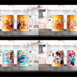 13 3D Puff Mug Designs, Mug Wraps, 12oz Mugs, Sublimation Designs, Mug ...