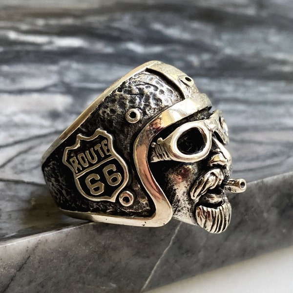 Buy Biker Ring - Etsy