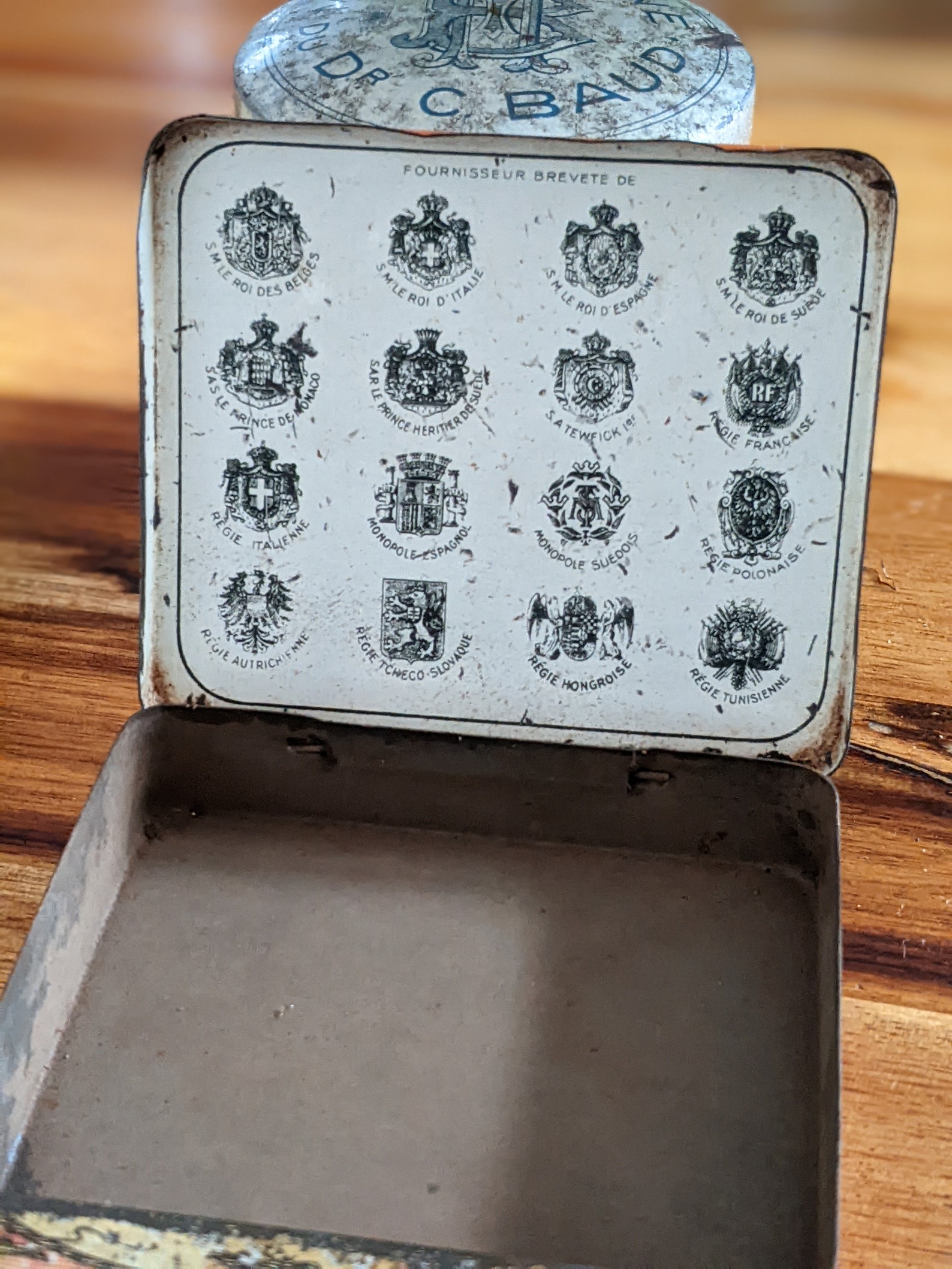 Vintage French Tin Boxes - Etsy