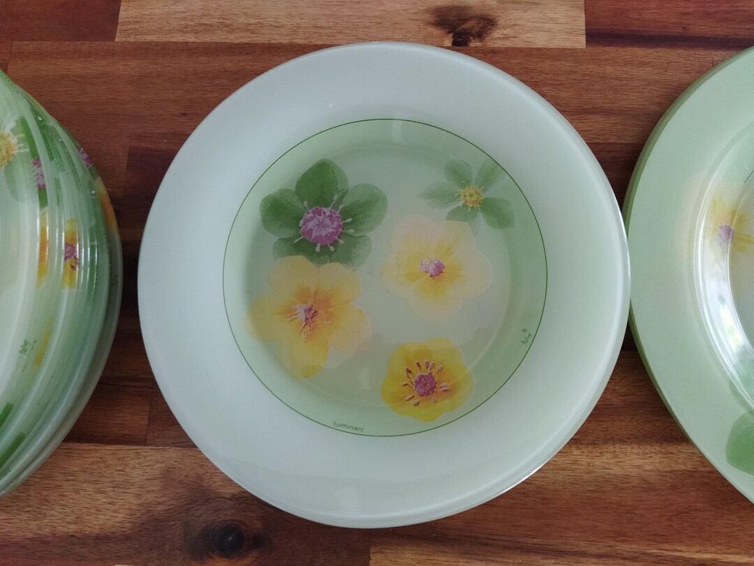 Luminarc Palluy Glass Side Plates - Etsy