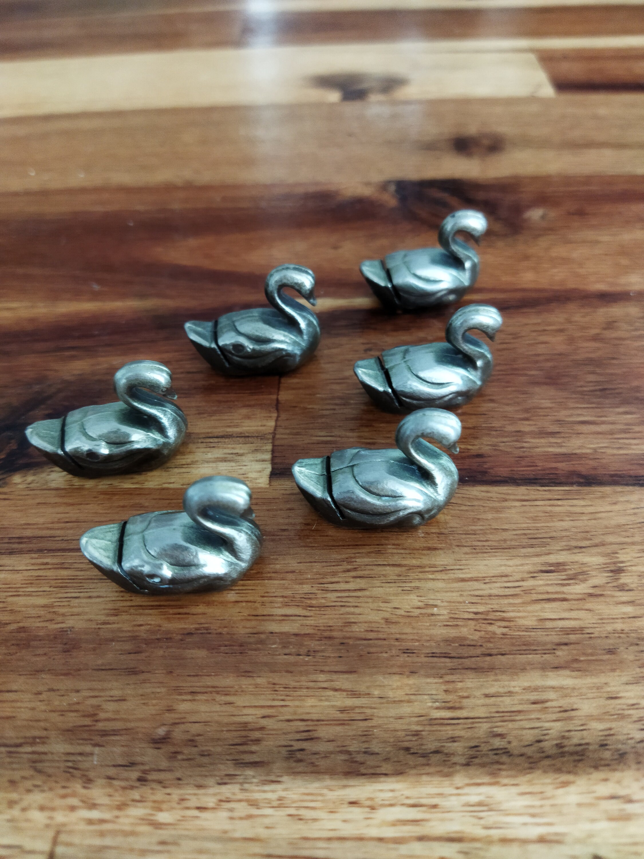 Silver Metal Place Markers Set of 6 - Etsy