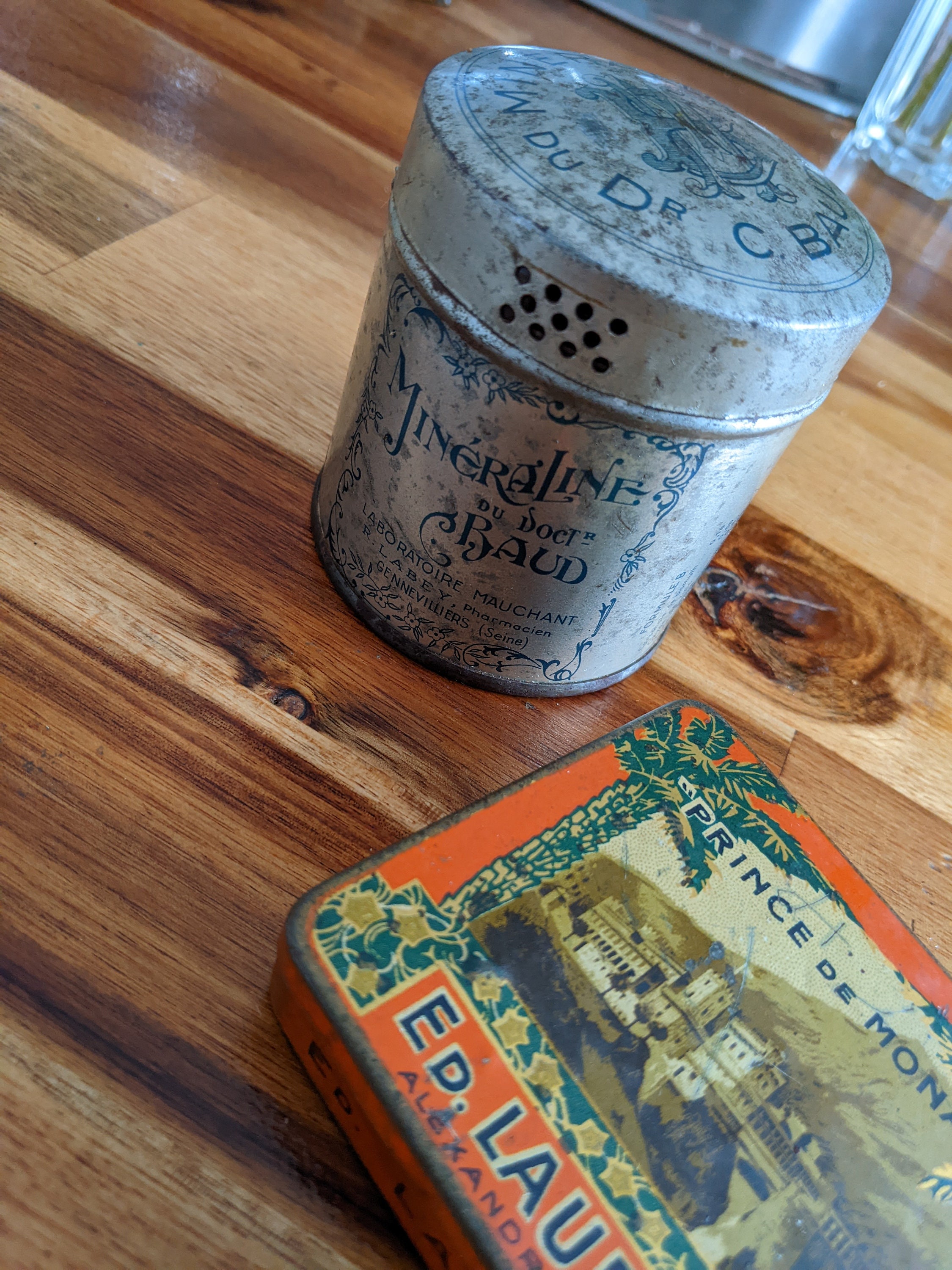 Vintage French Tin Boxes - Etsy