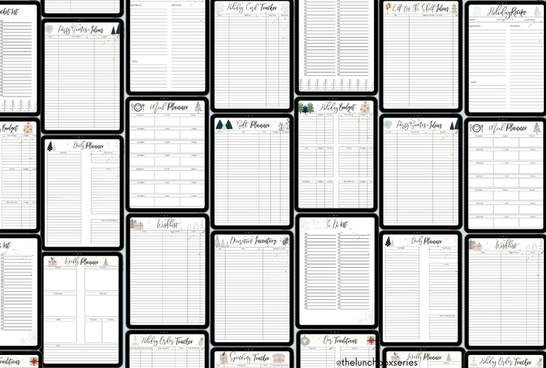 Holiday Template Bundle Digital Download Product | Printable or Digital ...