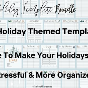 Holiday Template Bundle Digital Download Product | Printable or Digital ...