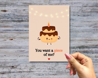 Food Pun Cake Card - Etsy