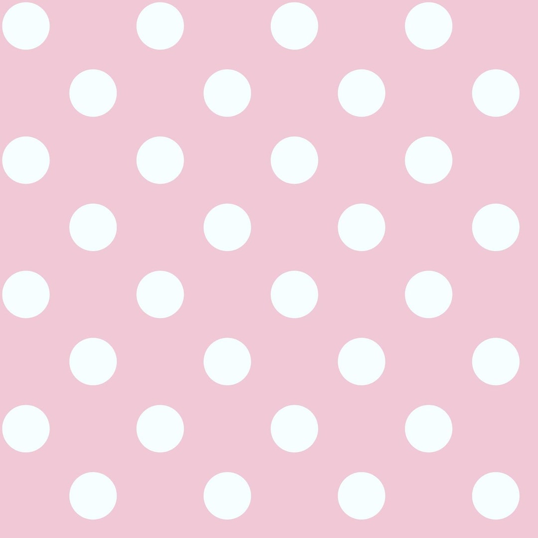 Baby Pink Polka Dots Floral Series Digital Paper Background - Etsy