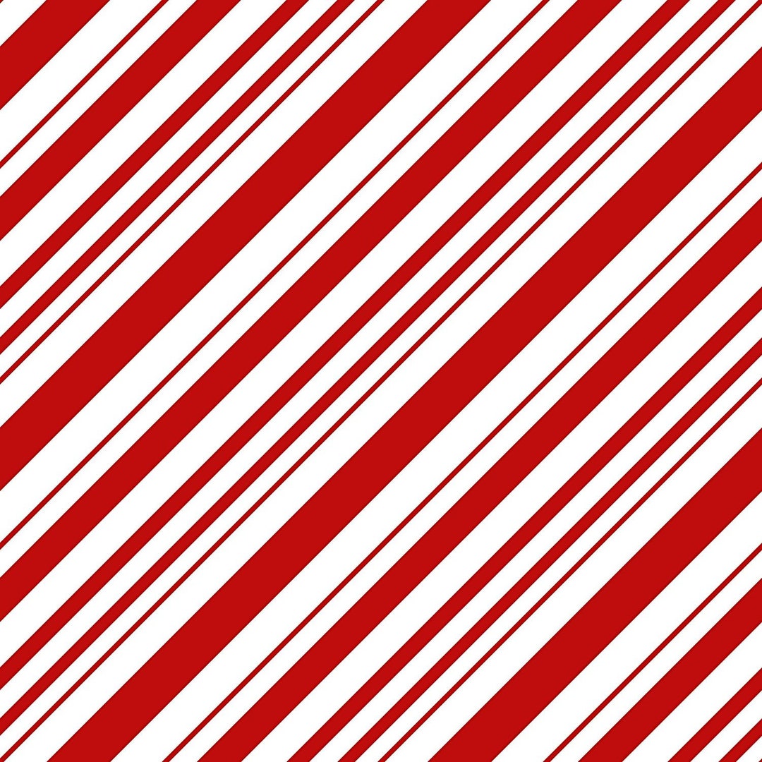 Christmas Candy Cane Red and White Diagonal Stripes Digital Background ...