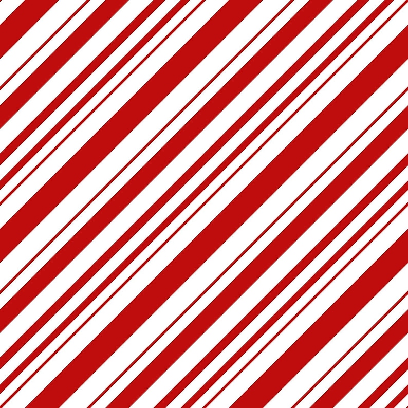 Christmas Candy Cane Red and White Diagonal Stripes Digital Background ...