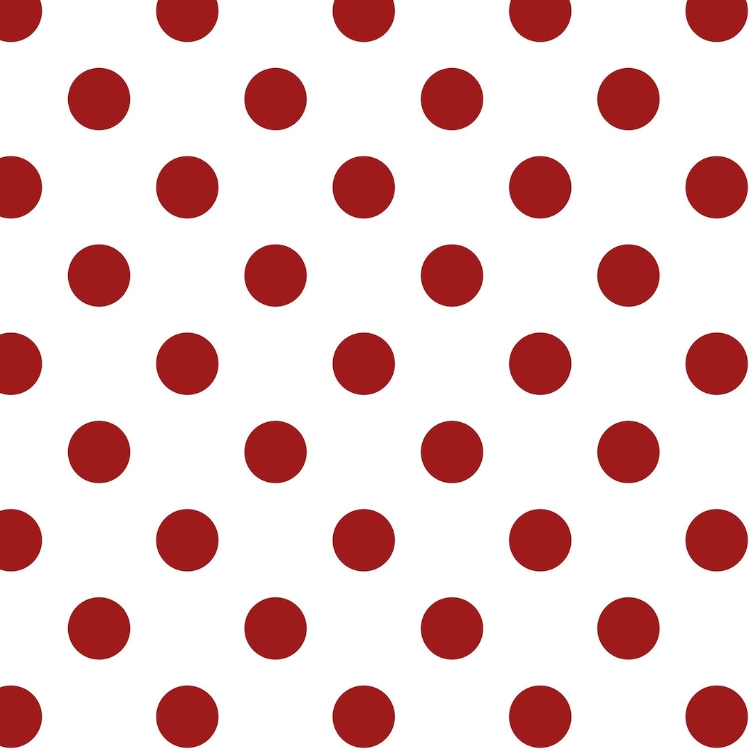 Red Polka Dots on White Background Winter Series Digital Paper ...