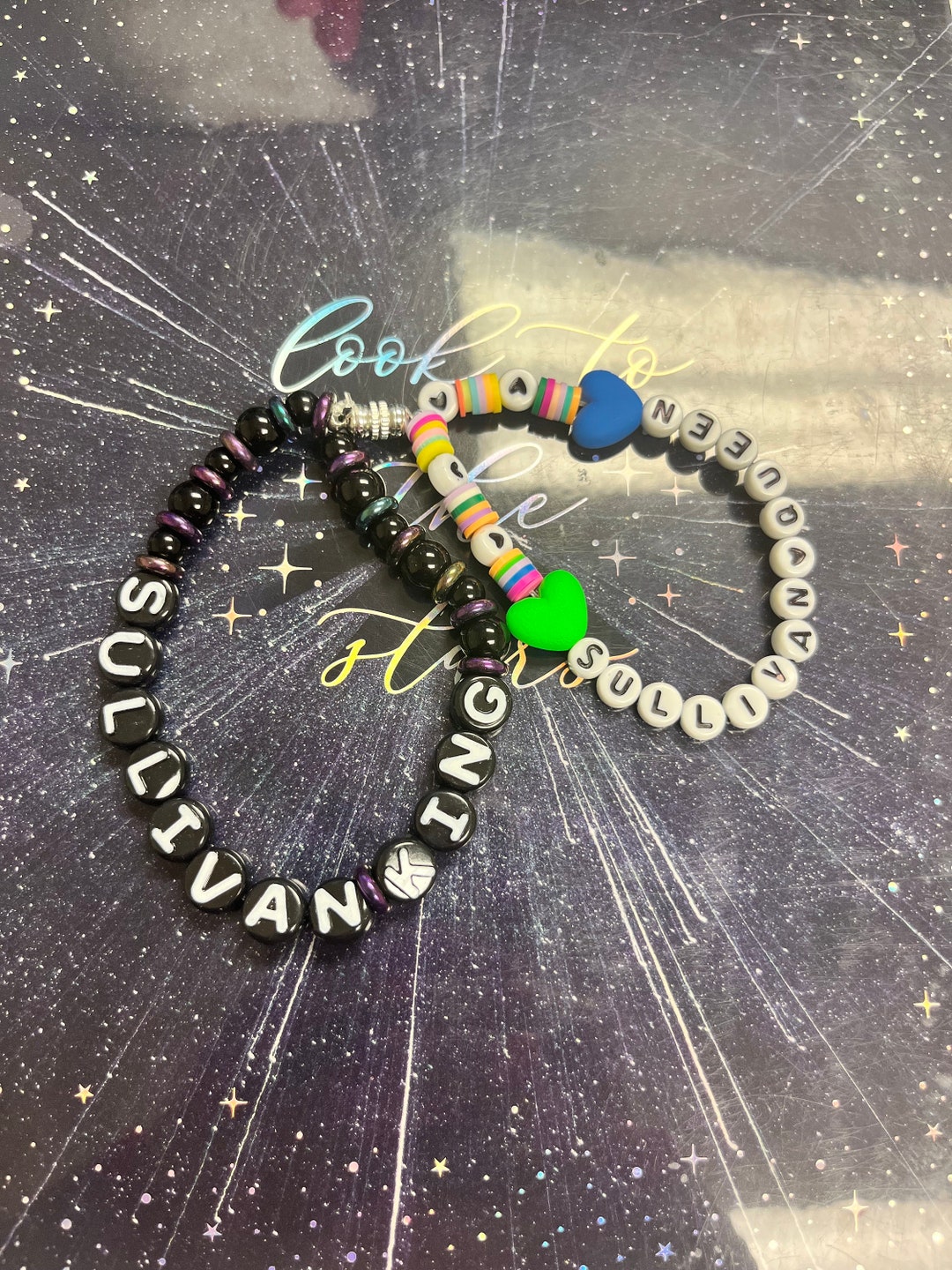 King and Queen Rave BAE Festie Bestie Magnetic Kandi Bracelet Pair ...