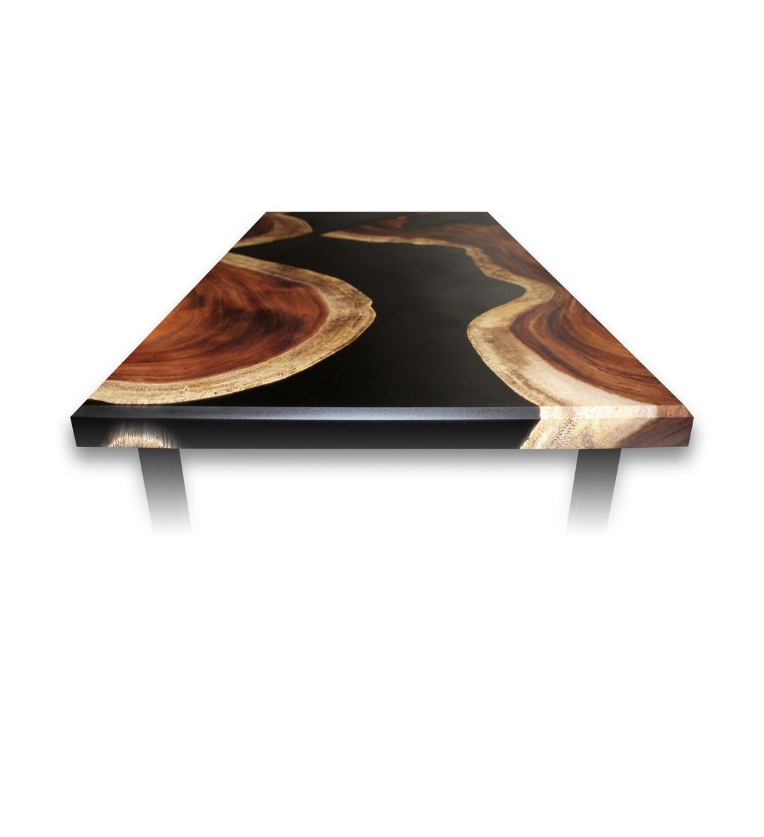 Epoxy Desk, Custom Desk, Dining Room Table, Live Edge Table, Epoxy ...
