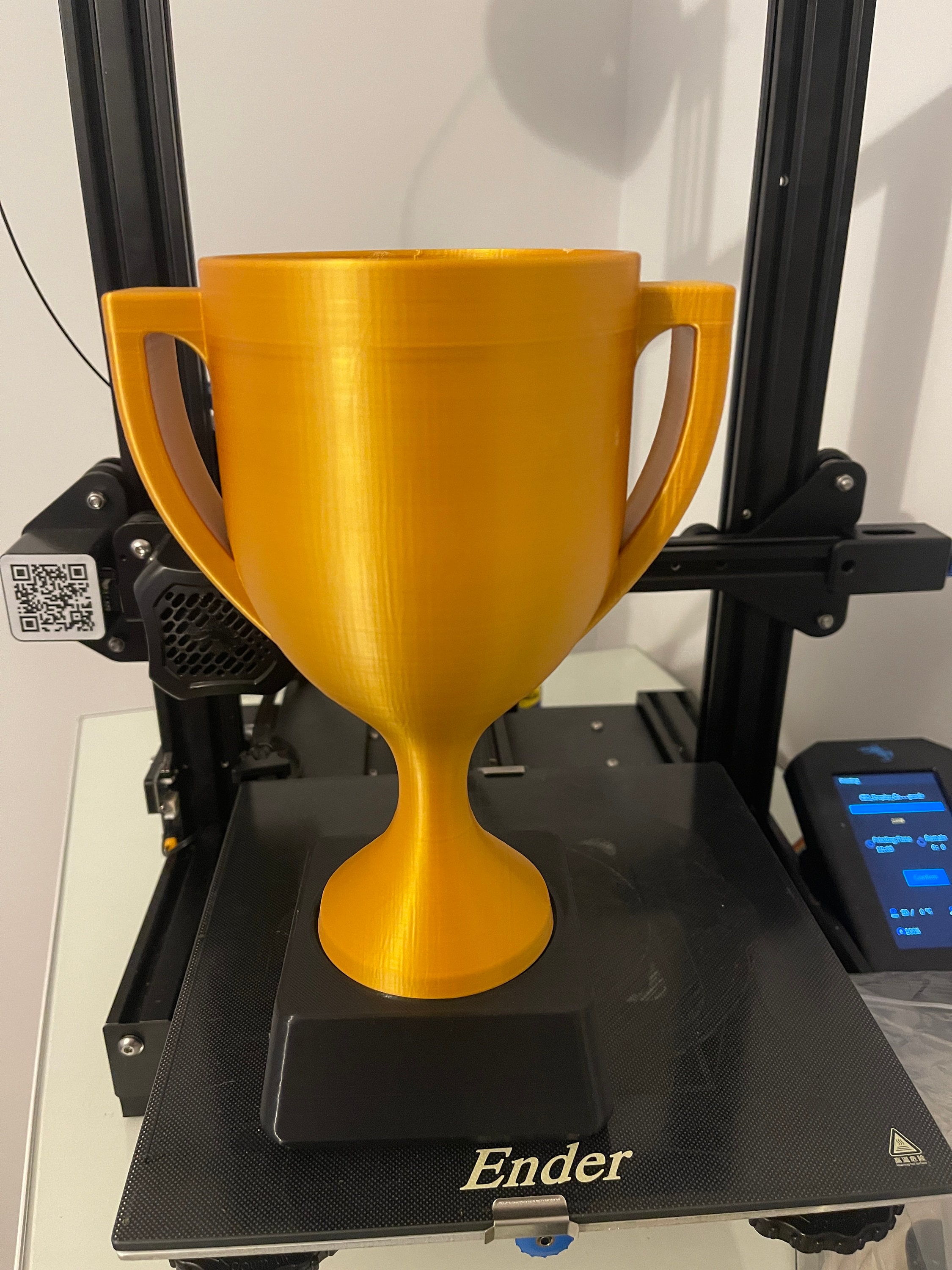 3D Printed Trophy Customizable 24cm Tall large Trophy Cup and - Etsy