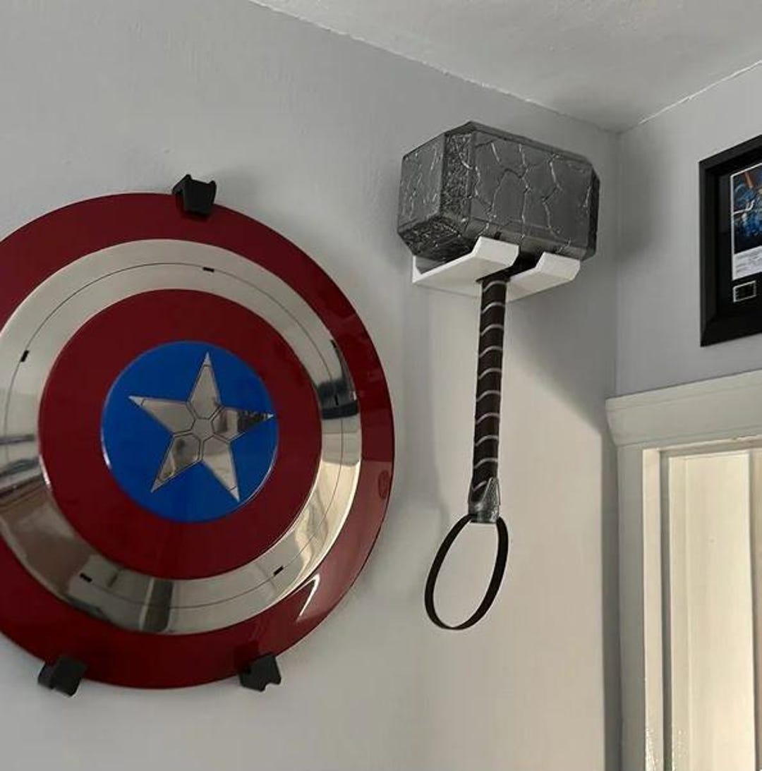 Thor Hammer Wall Mounting Bracket - Etsy