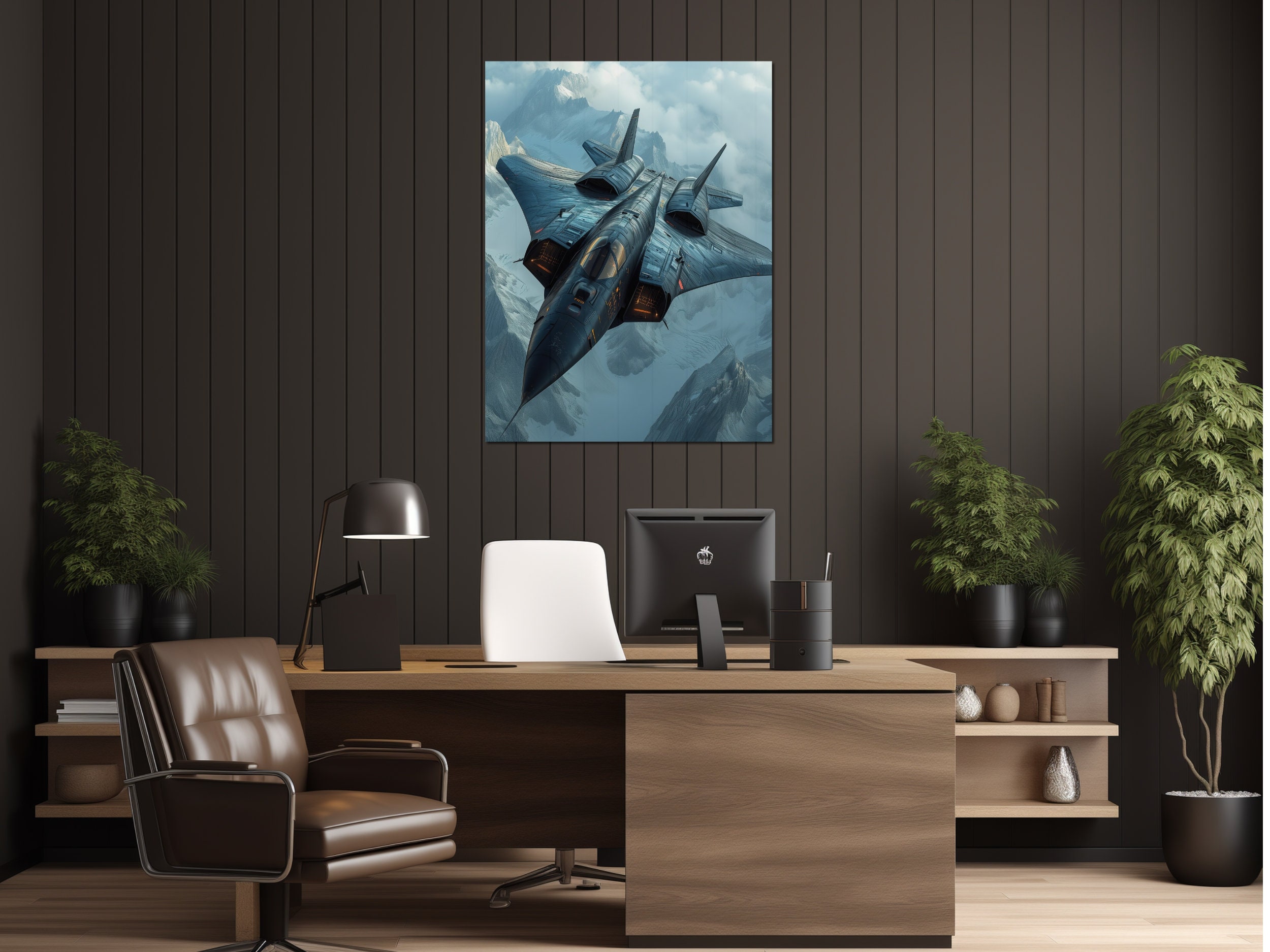 Futuristic Fighter Jet Poster Aviation Wall Decor Aviation Art Sr72 ...