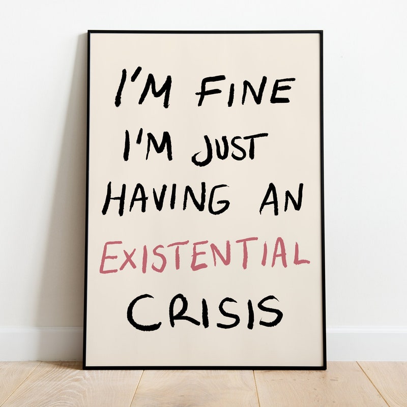Existential Poster - Etsy
