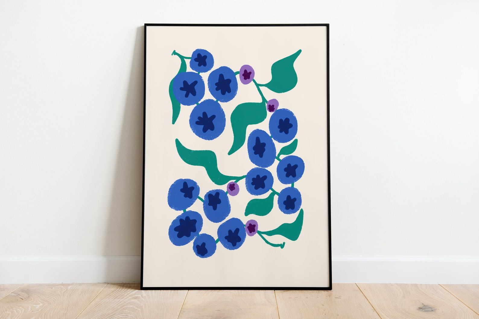Blueberry Art Print, Food Prints, Kitchen Wall Art, Kitchen Prints ...