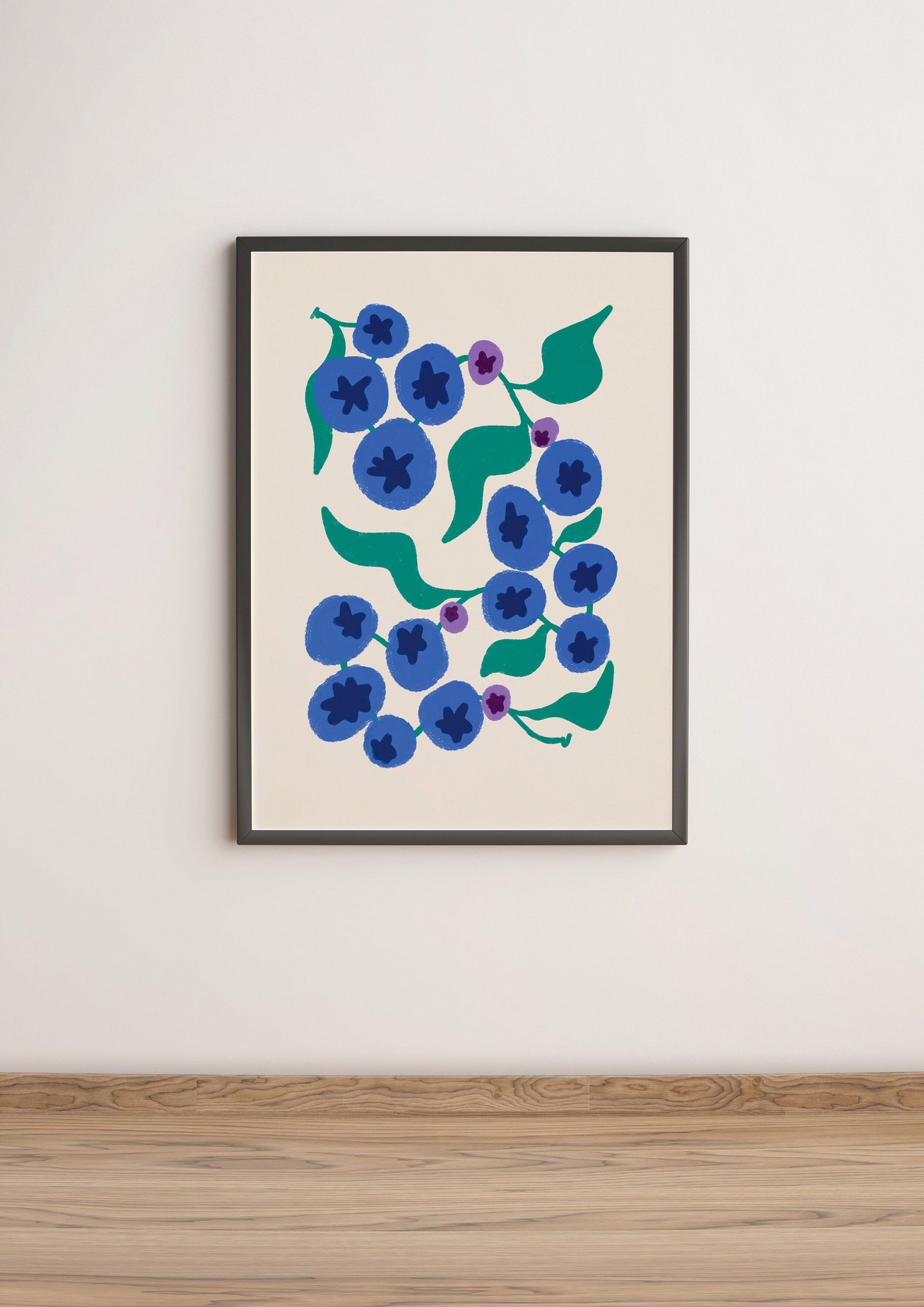 Blueberry Art Print, Food Prints, Kitchen Wall Art, Kitchen Prints ...