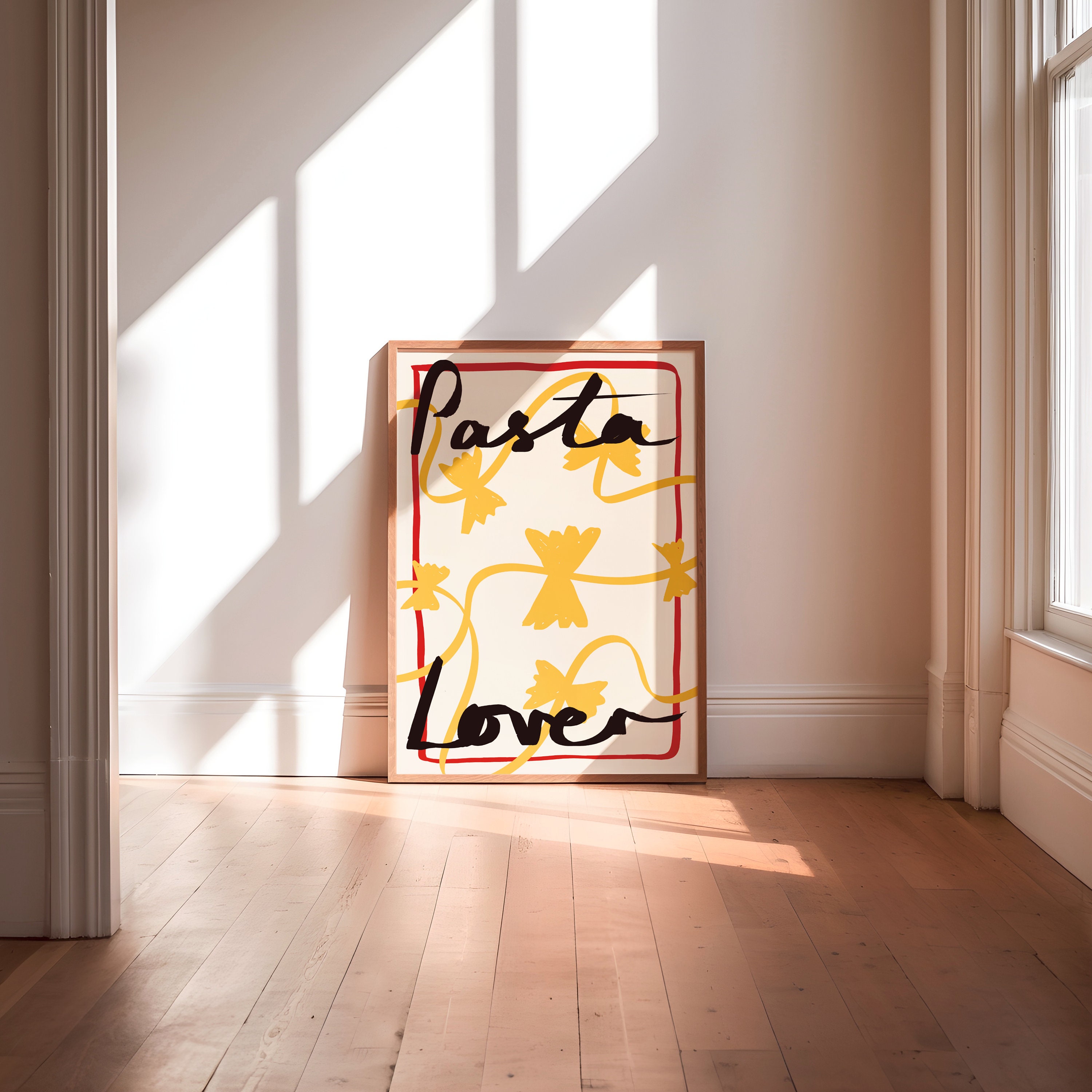 Impression artistique amateur de pâtes Affiche de pâtes, art de cuisine ...