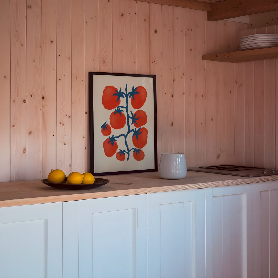 Tomato UNFRAMED Print | Food Prints Kitchen Art Kitchen Prints ...