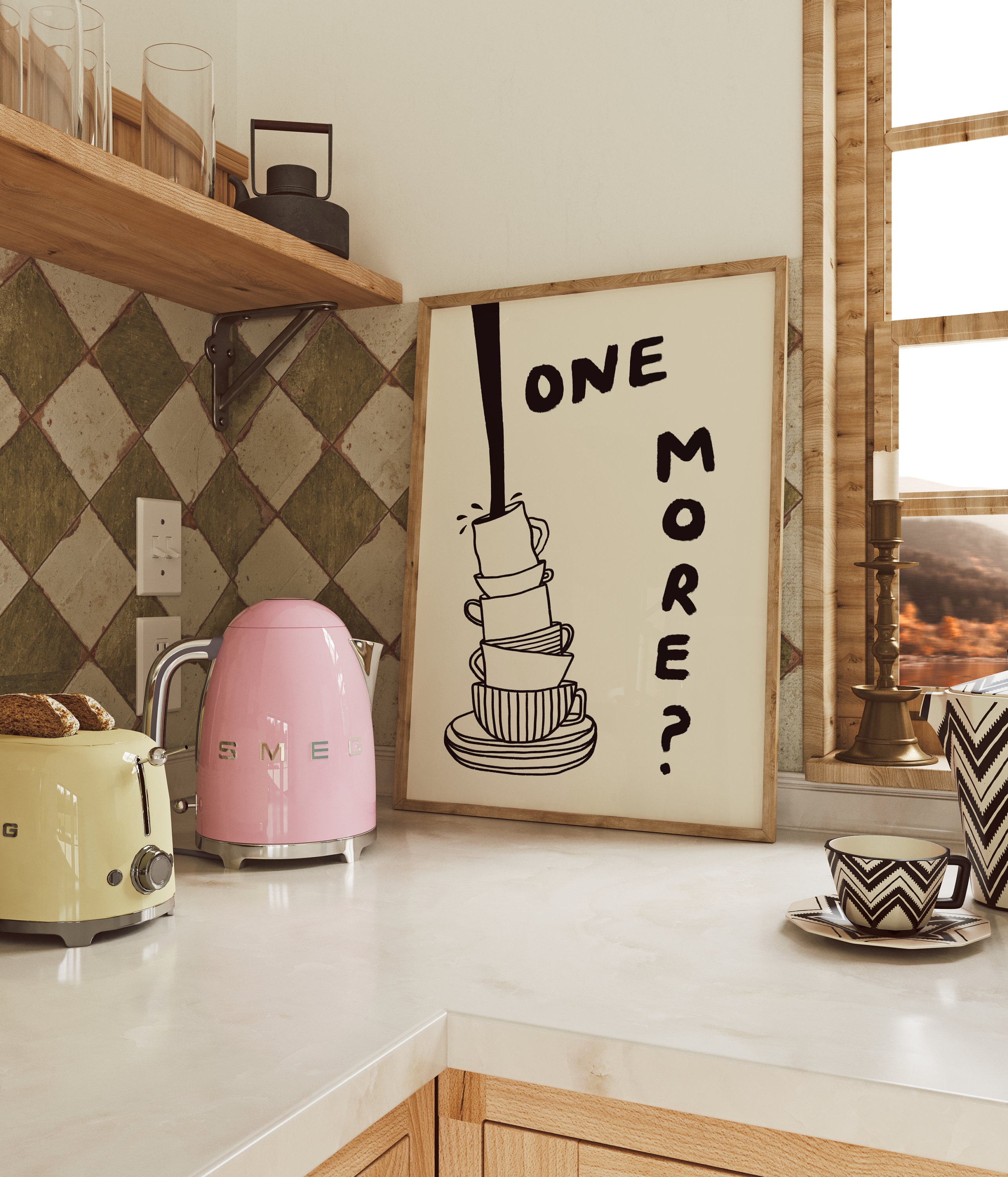 One More? UNFRAMED Print | Kitchen Print Kitchen Decor Kitchen Decor ...