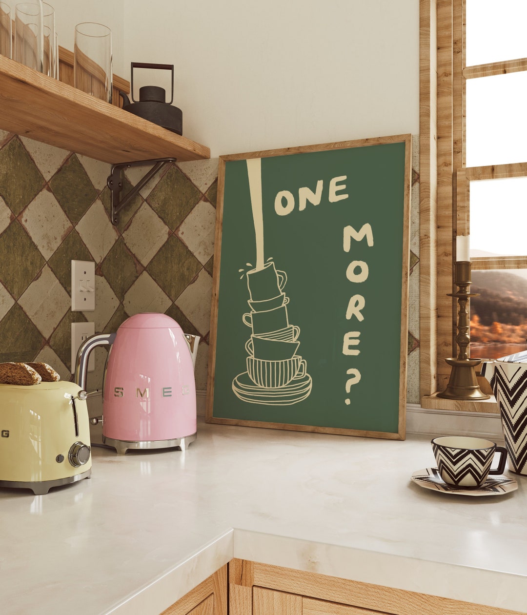 One More Art Print Kitchen Print Kitchen Wall Decor Kitchen Decor Tea ...