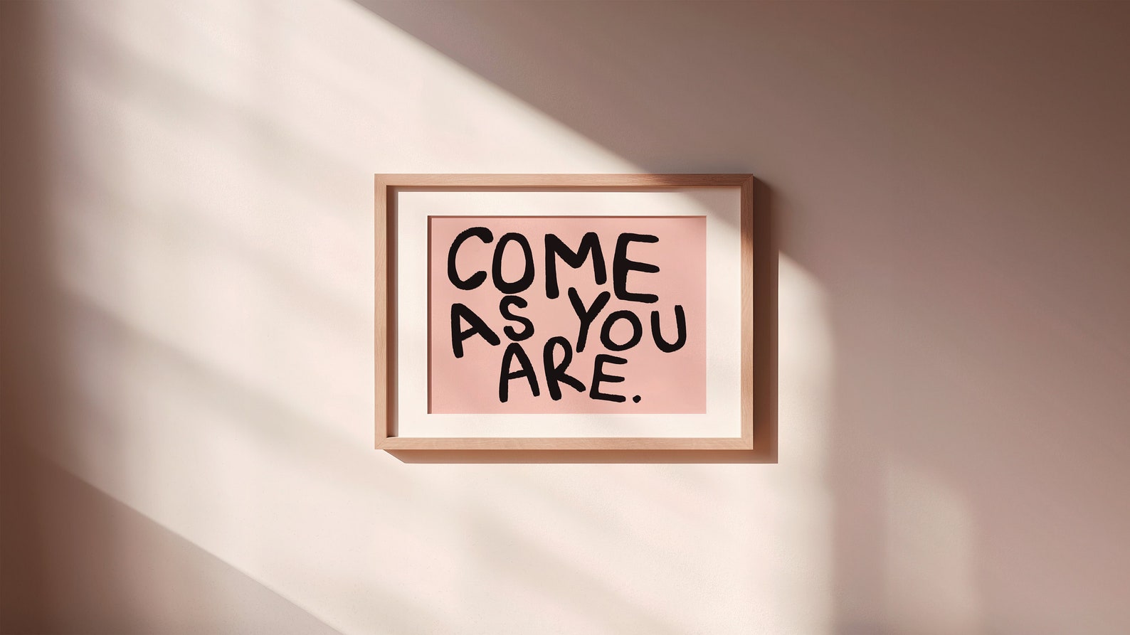 Come as You Are UNFRAMED Print | Welcome Posters Hallway Art Hand Drawn ...