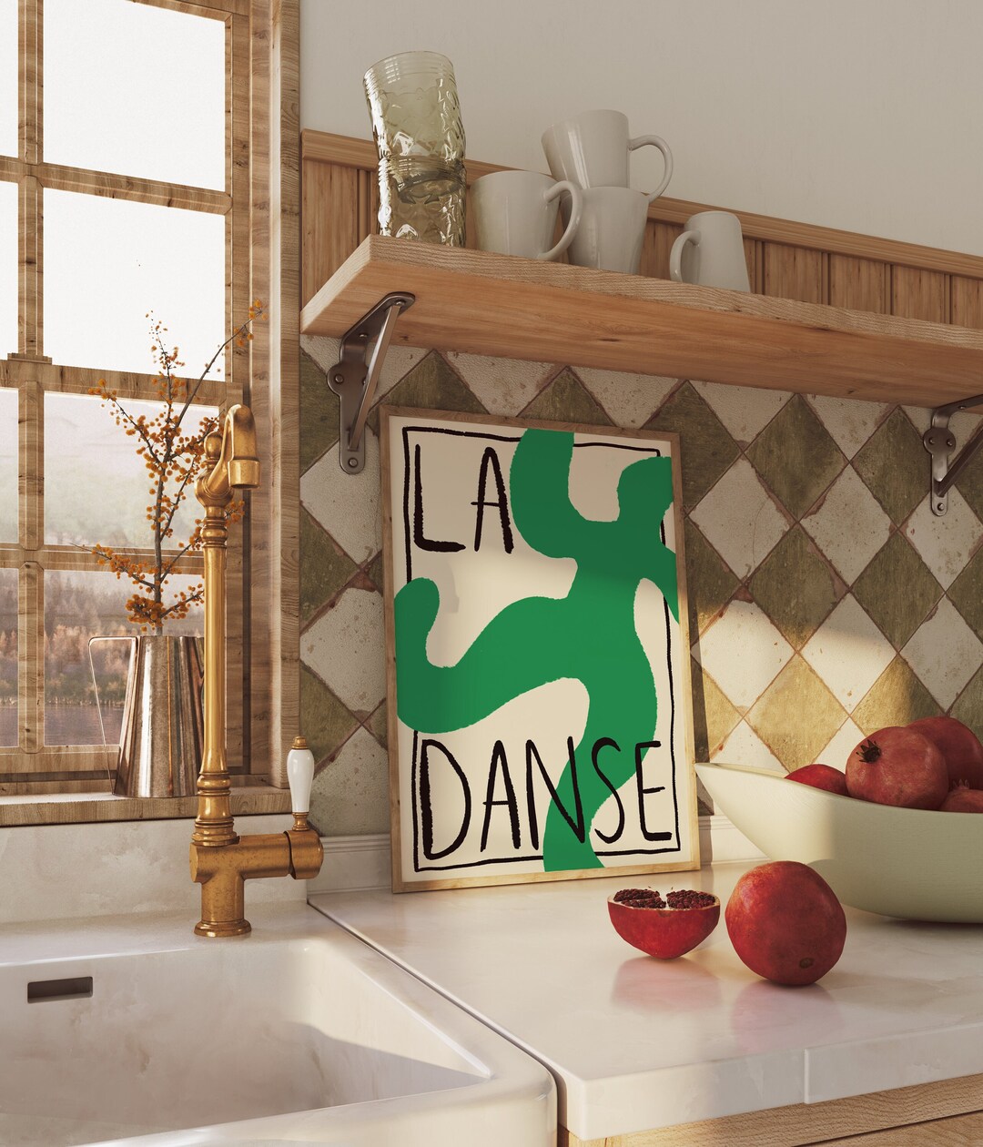 La Danse UNFRAMED Print French Print Dance Poster Abstract Dance French ...