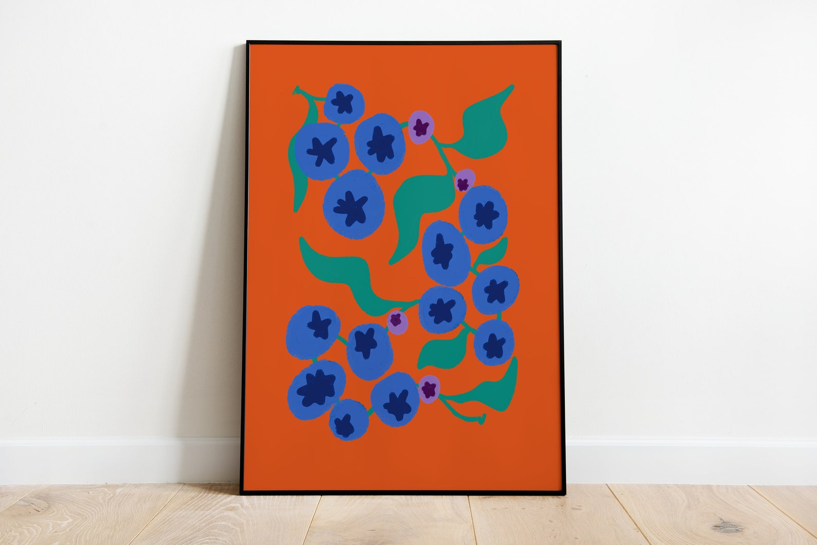 Blueberry Art Print, Food Prints, Kitchen Wall Art, Kitchen Prints ...
