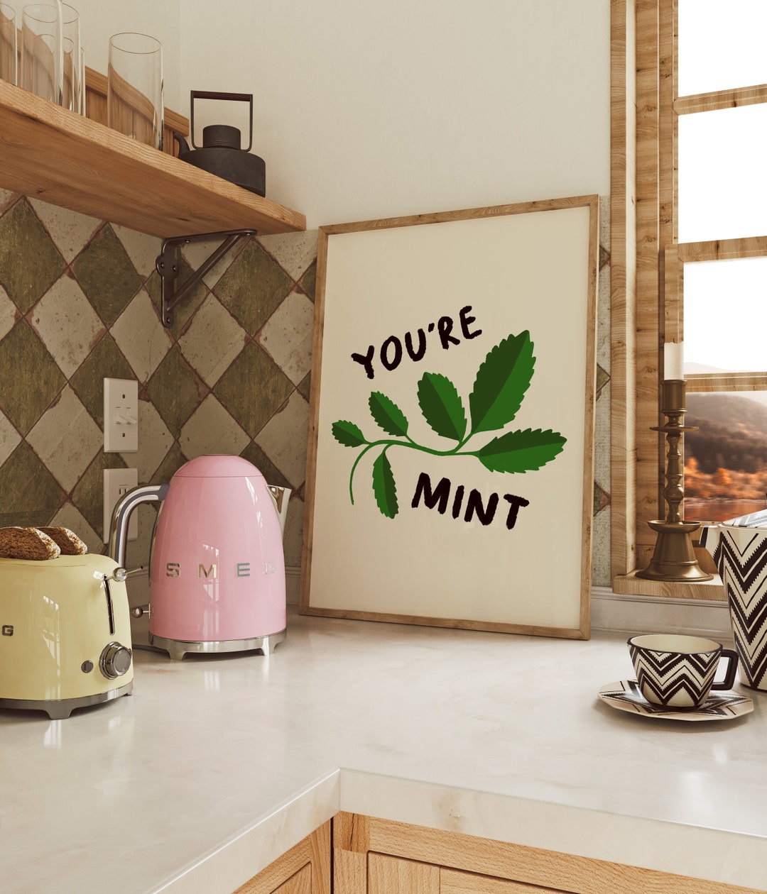 You're Mint Art Print Kitchen Poster Funny Kitchen Prints Kitchen Wall ...