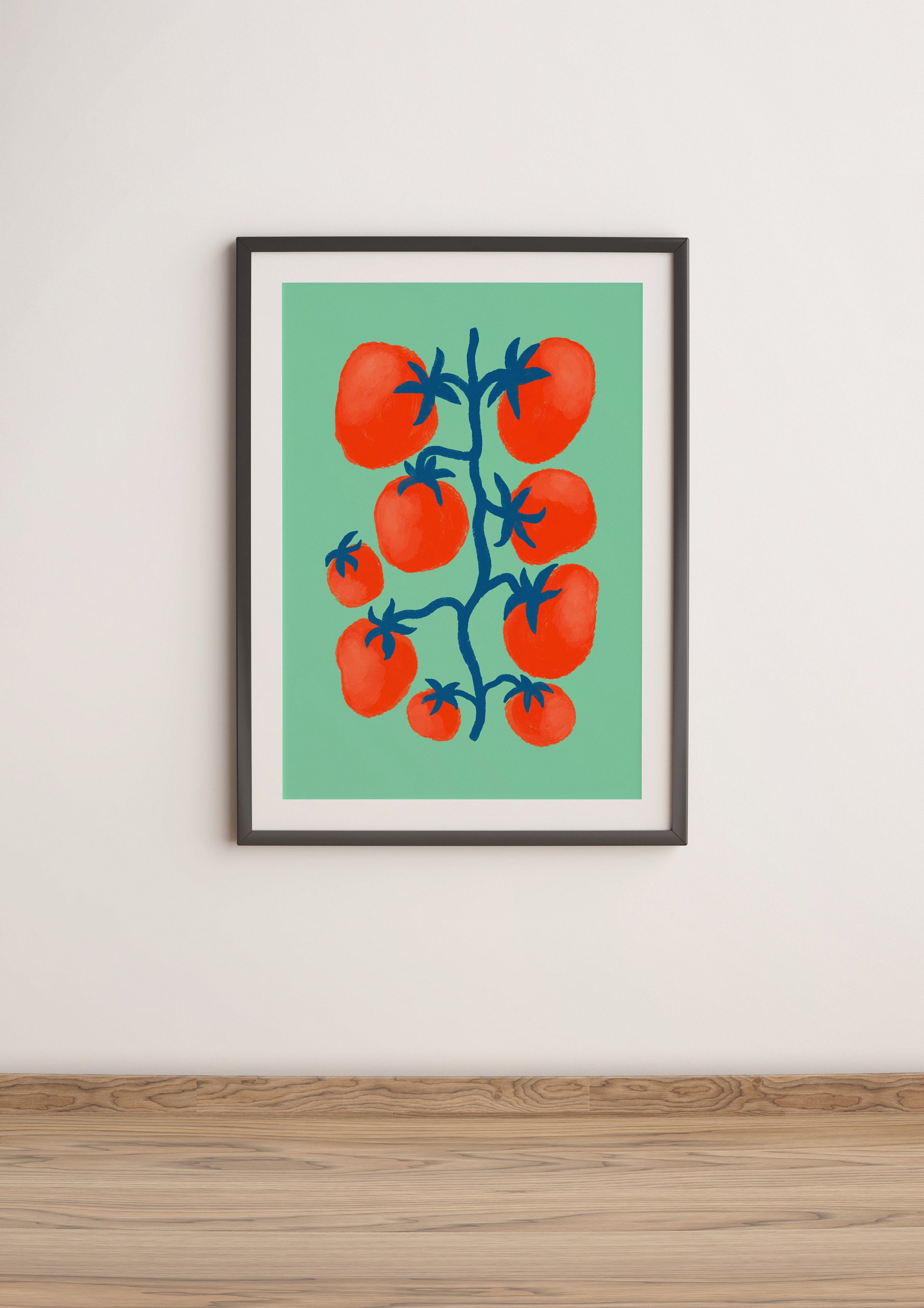 Tomato UNFRAMED Print | Food Prints Kitchen Art Kitchen Prints ...