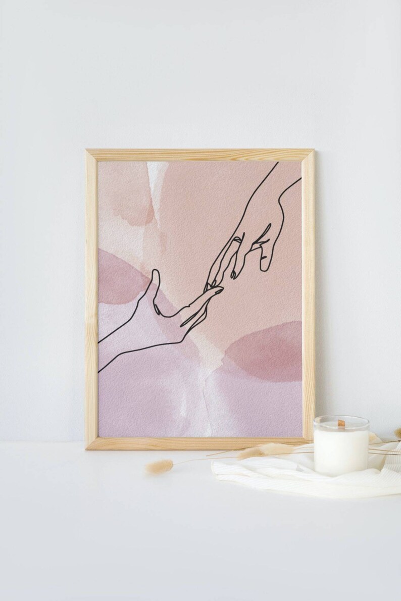 Line Drawing Art Decor Printable Watercolor Line Art Print - Etsy