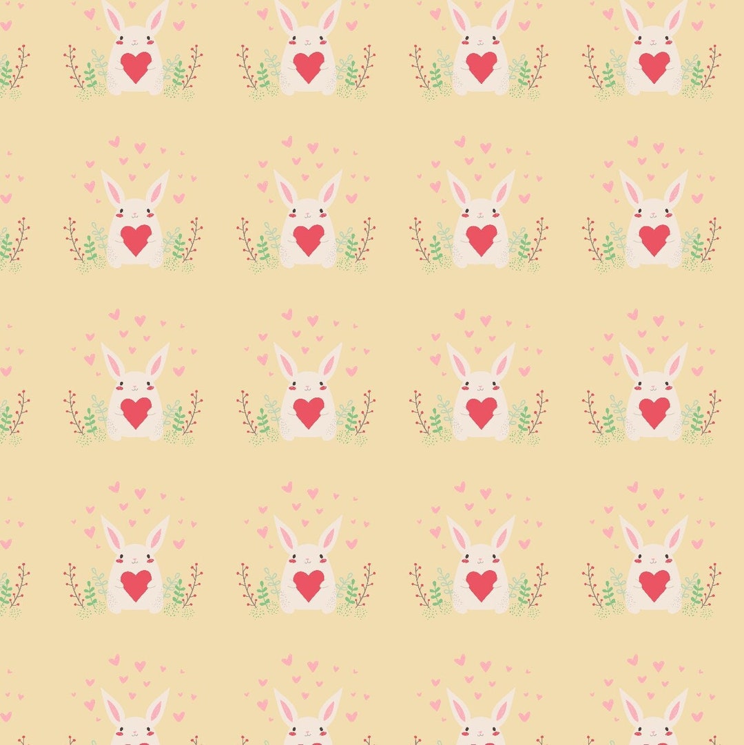 Digital Rabbit Pattern, Rabbit Wallpaper, Kids Bedroom, PNG - Etsy