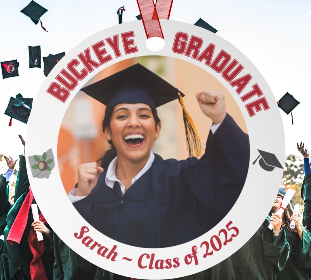 Ohio State University Graduation Photo Christmas Ornament, OSU Buckeye ...