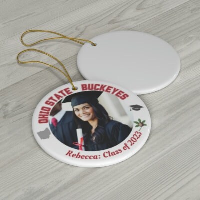 Ohio State University Anniversary Photo Christmas Ornament, Valentine's ...