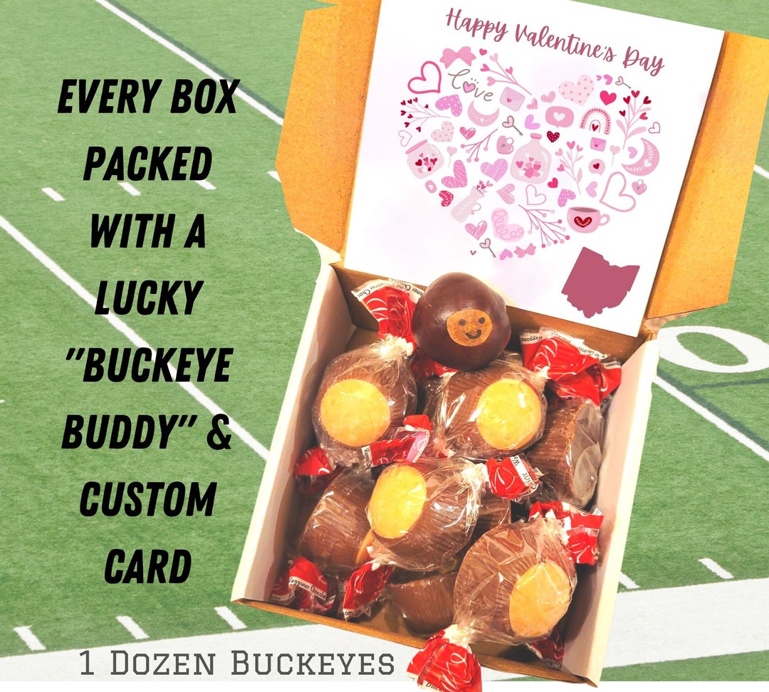 Ohio Valentine's Gift, 1 Dozen Buckeyes, Waggoner's, Free Shipping ...