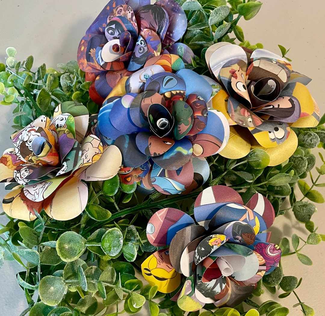 Disney Paper Flowers - Etsy