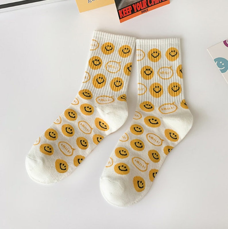Women's Smiley Face Ankle Socks - Etsy