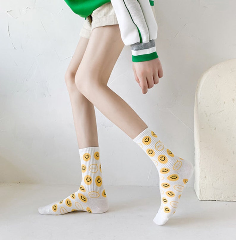 Women's Smiley Face Ankle Socks - Etsy