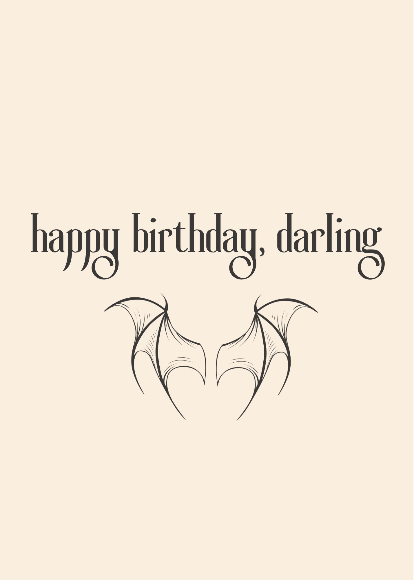 ACOTAR Birthday Card, A Court of Thorns and Roses Card, Printable ...