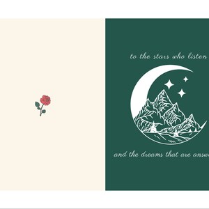 ACOTAR Blank Card, to the Stars Who Listen, Printable Greeting Card ...