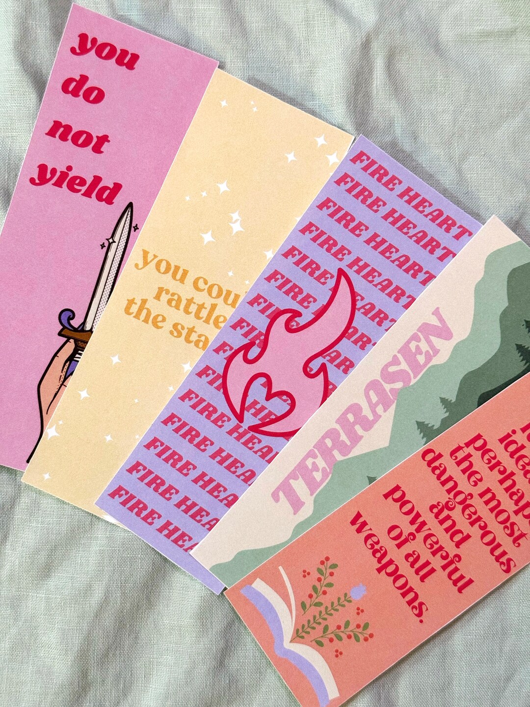 Throne of Glass Bookmarks, Printable TOG Book Marks, TOG Merch, Gift ...